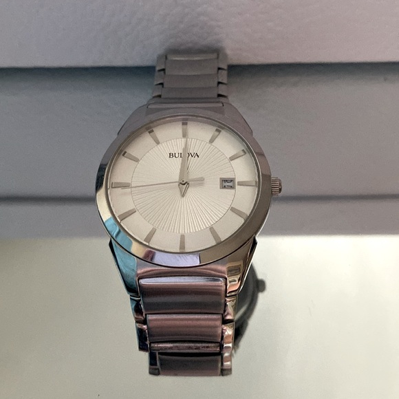 Bulova | Accessories | Mens Bulova Stainless Steel Watch | Poshmark